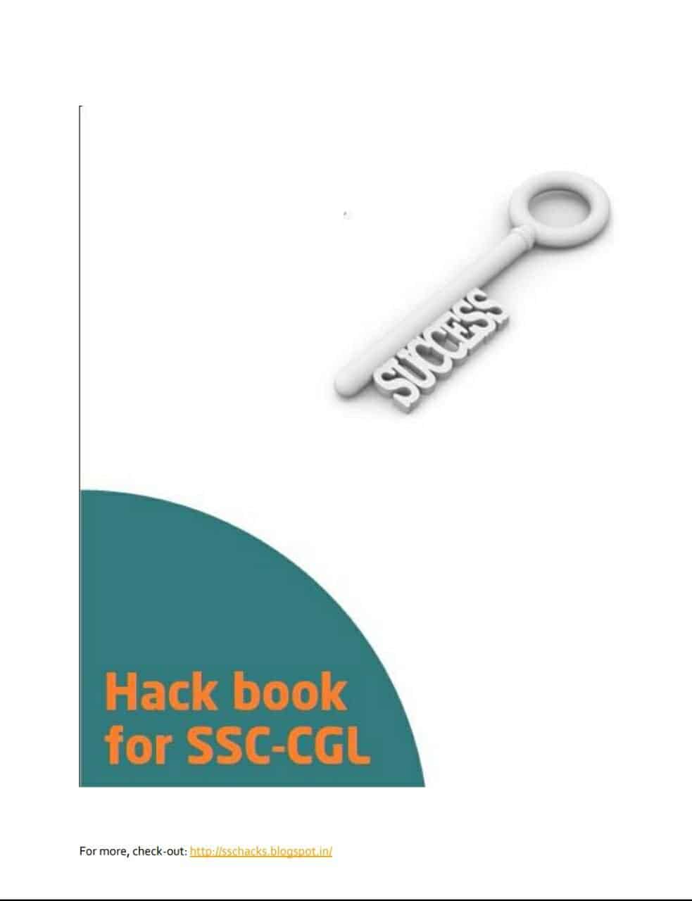 SSC Maths Hackbook PDF for SSC CGL - Pavithran.Net