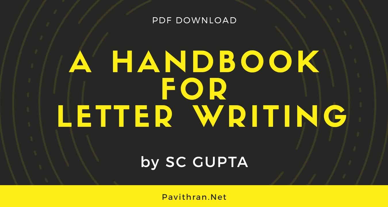 A Handbook for Letter Writing by SC Gupta PDF - Pavithran.Net
