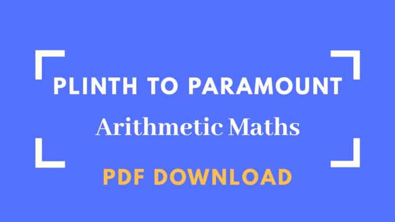 Paramount Arithmetic Maths Book PDF | Download for Free