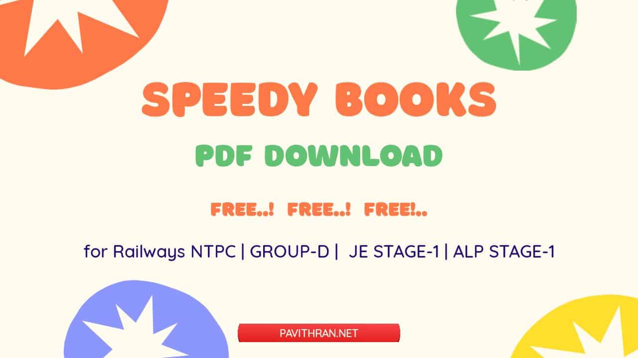 Speedy Books In Pdf For Railways Best For Rrb Ntpc Group D