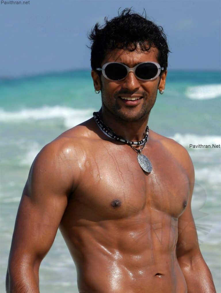 Actor Surya in Six Pack - Workout Images & Videos - Pavithran.Net