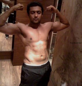 Actor Surya in Six Pack - Workout Images & Videos - Pavithran.Net
