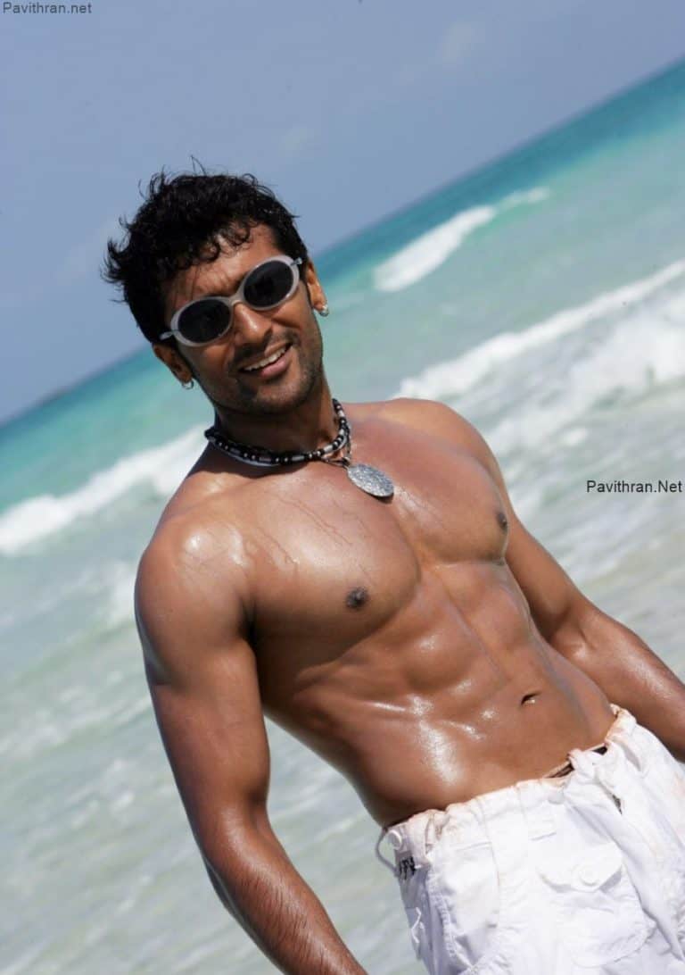 Actor Surya in Six Pack - Workout Images & Videos - Pavithran.Net