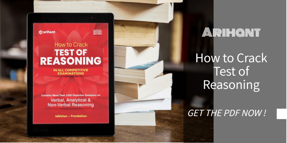How to Crack Test of Reasoning by Arihant in PDF [2022 Edition]