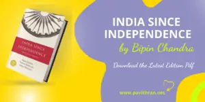 India After Independence Book by Bipin Chandra PDF [Free]