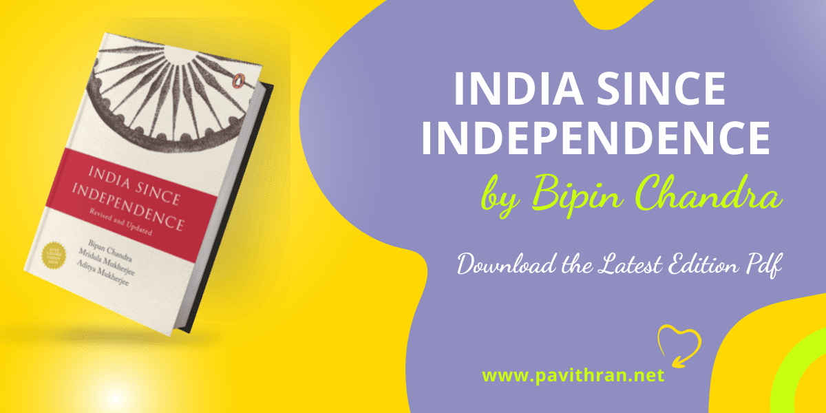 [PDF] India Since Independence by Bipin Chandra | Latest Edition