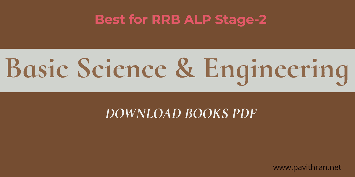 Basic Science and Engineering Books PDF for RRB ALP Stage-2