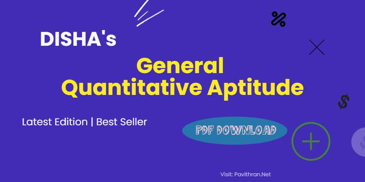Disha General Quantitative Aptitude PDF [3rd Edition]