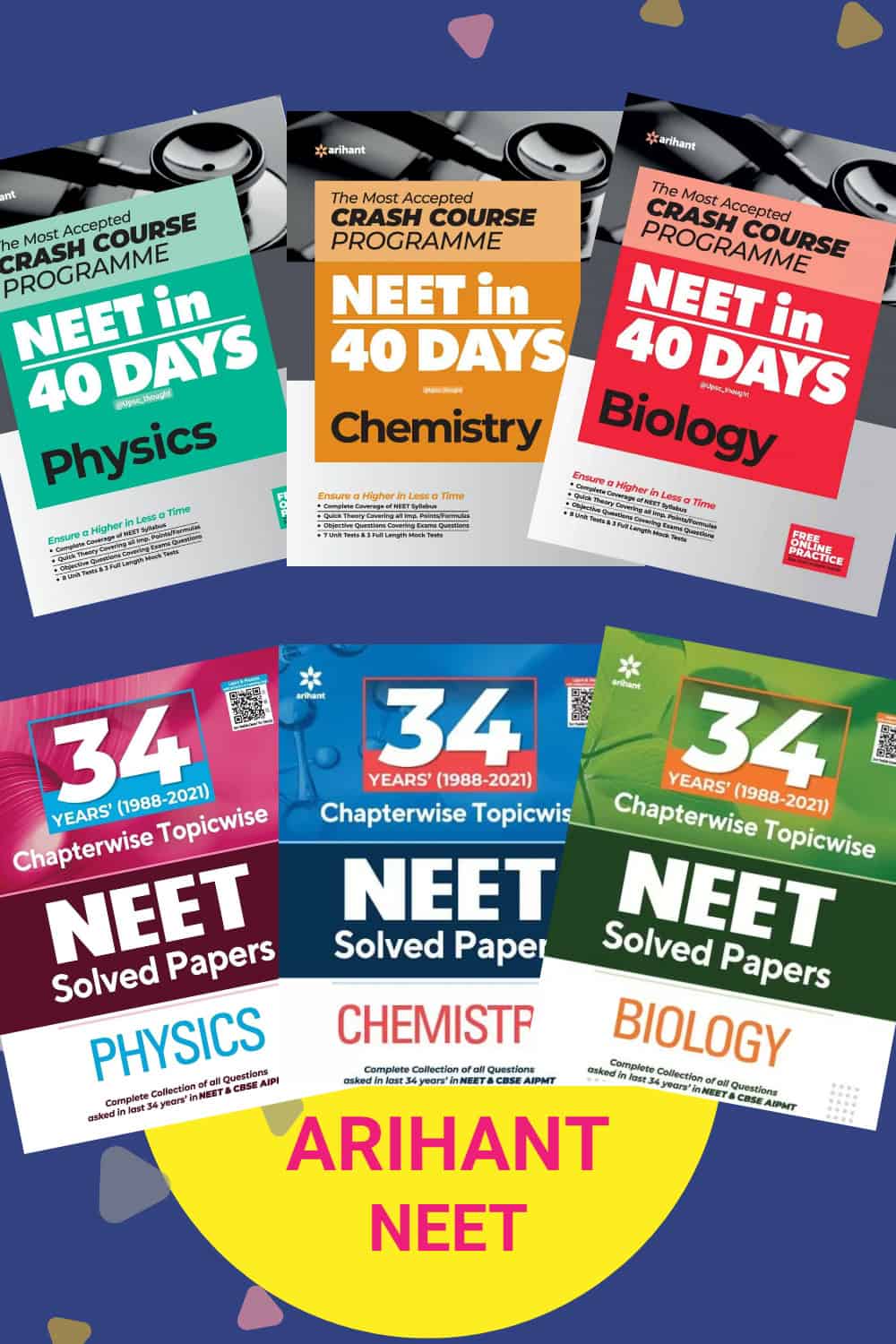 Arihant NEET Books PDF [Physics, Chemistry & Biology]