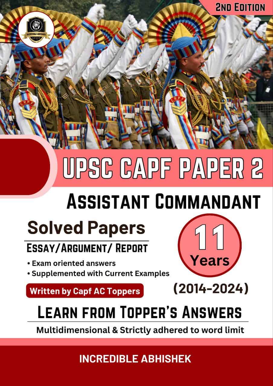 [PDF] UPSC CAPF Paper 2 Assistant Commandant Solved Papers 2014-24 ...